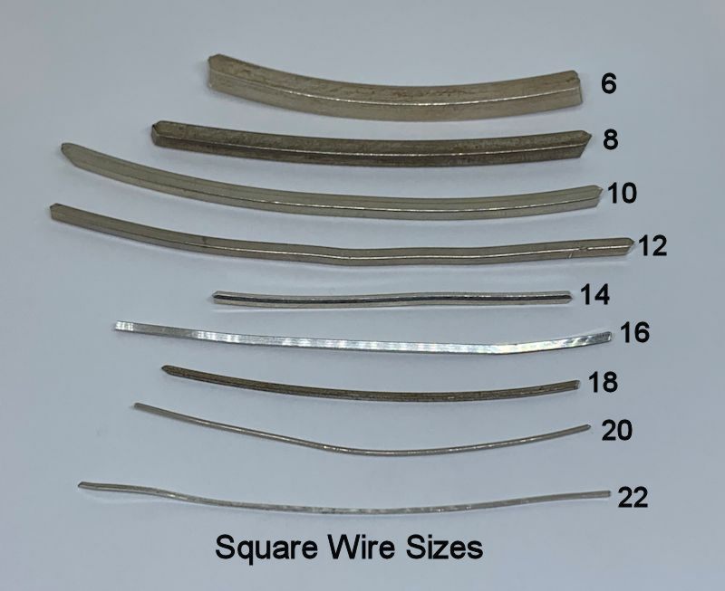 Square Sterling Silver 925 Wire For Silversmithing and Jewelry Making